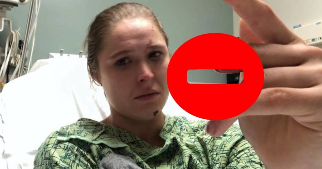 Ronda Rousey sofre acidente... mostra imagens chocantes do DEDO
