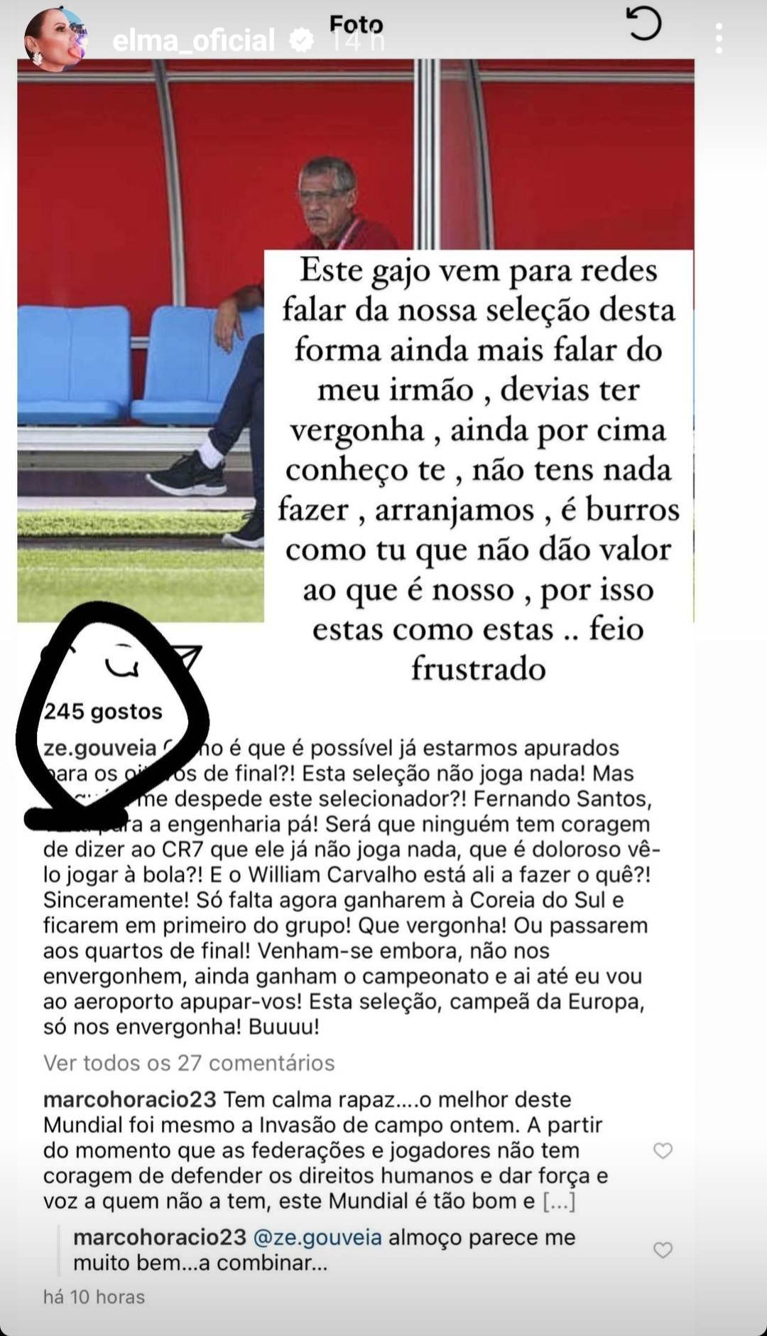 Elma Aveiro furiosa: “Devias ter vergonha, ainda por cima conheço-te…”