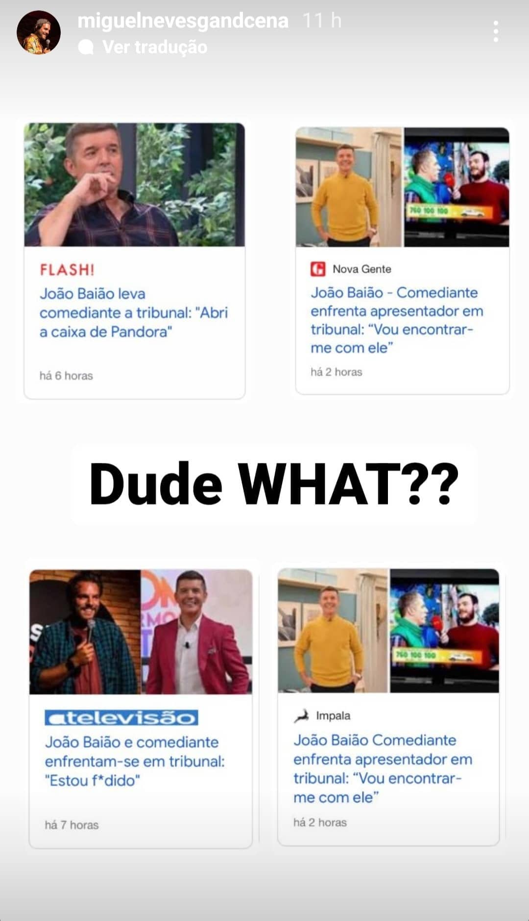 Processado por João Baião? Comediante Miguel Neves obrigado a ...