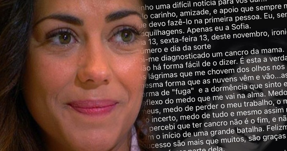O dia 'D' de Sofia Ribeiro: “difícil notícia para vos dar…lágrimas que ...