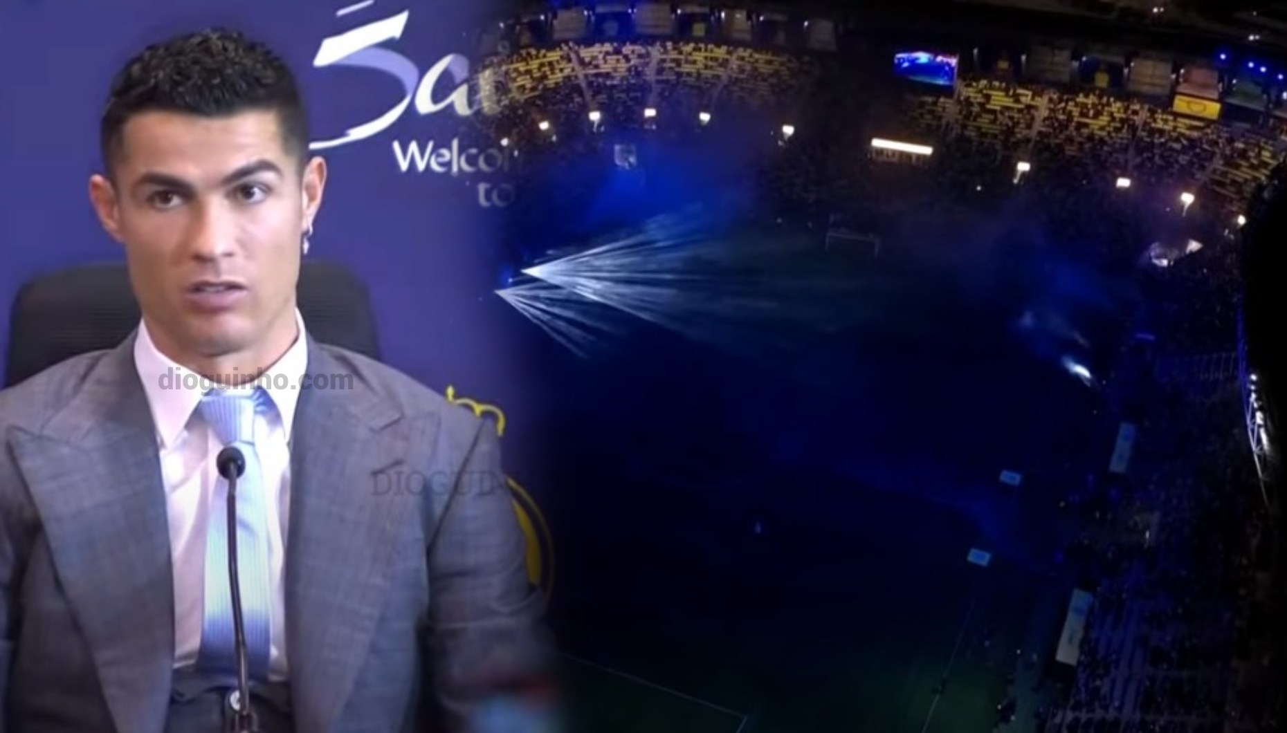 EM DIRETO! A apresentação de Cristiano Ronaldo num estádio com milhares ...