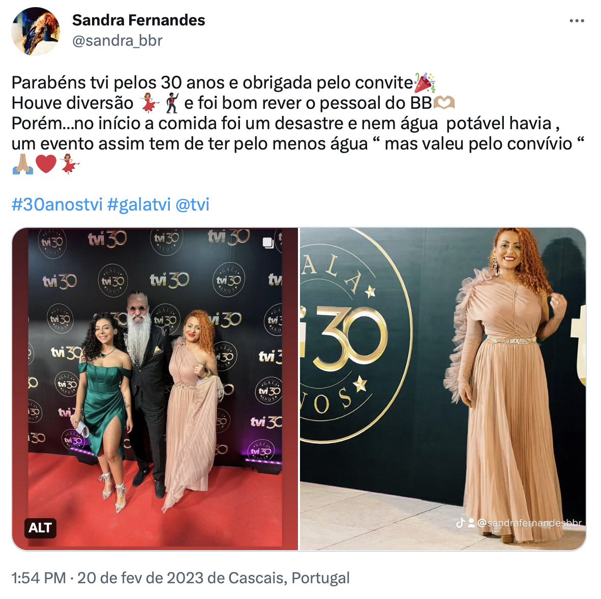 Nova queixa contra a gala da TVI: “A comida foi um desastre e nem água potável havia”