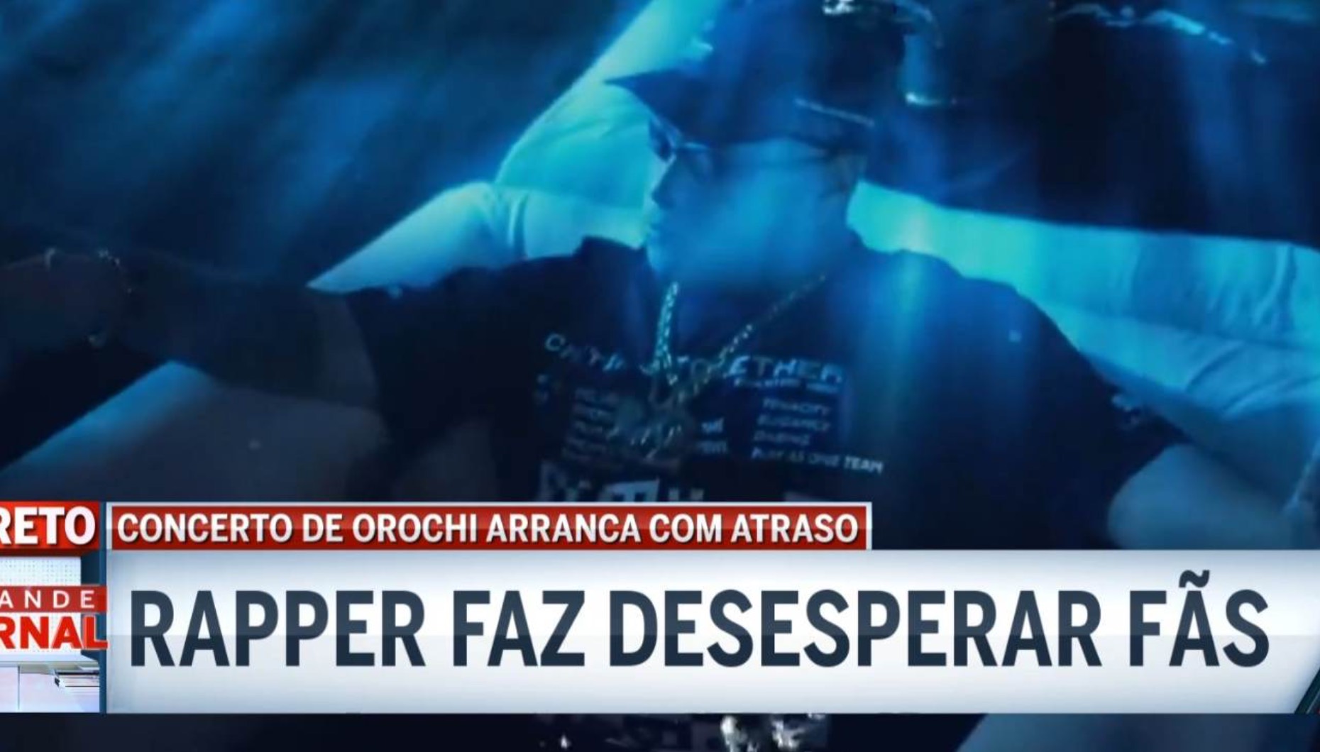 Falta de respeito! Rapper Orochi chega duas horas atrasado a concerto ...