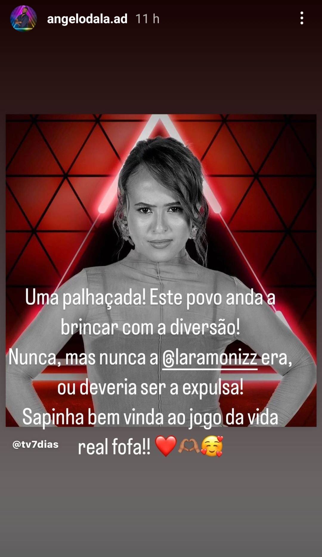 "Uma palhaçada!": Ângelo Dala danado com a expulsão de Lara Moniz