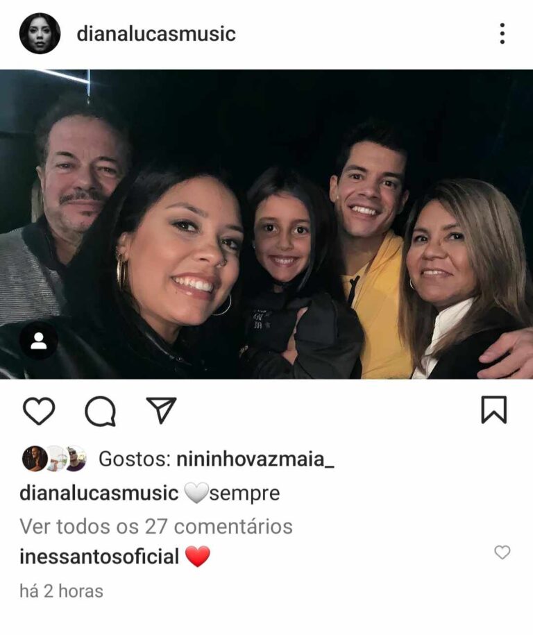 Ivo Lucas surge sorridente em fotografia de família