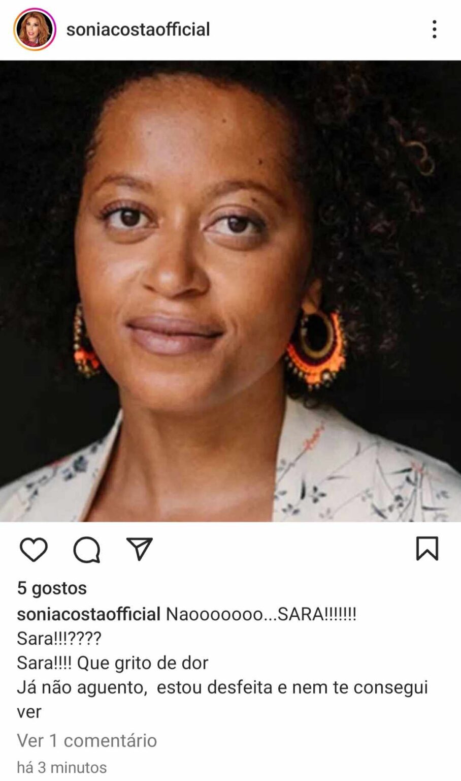 CHOQUE! Sónia Costa desfeita com a morte de Sara Tavares: “Que grito de ...