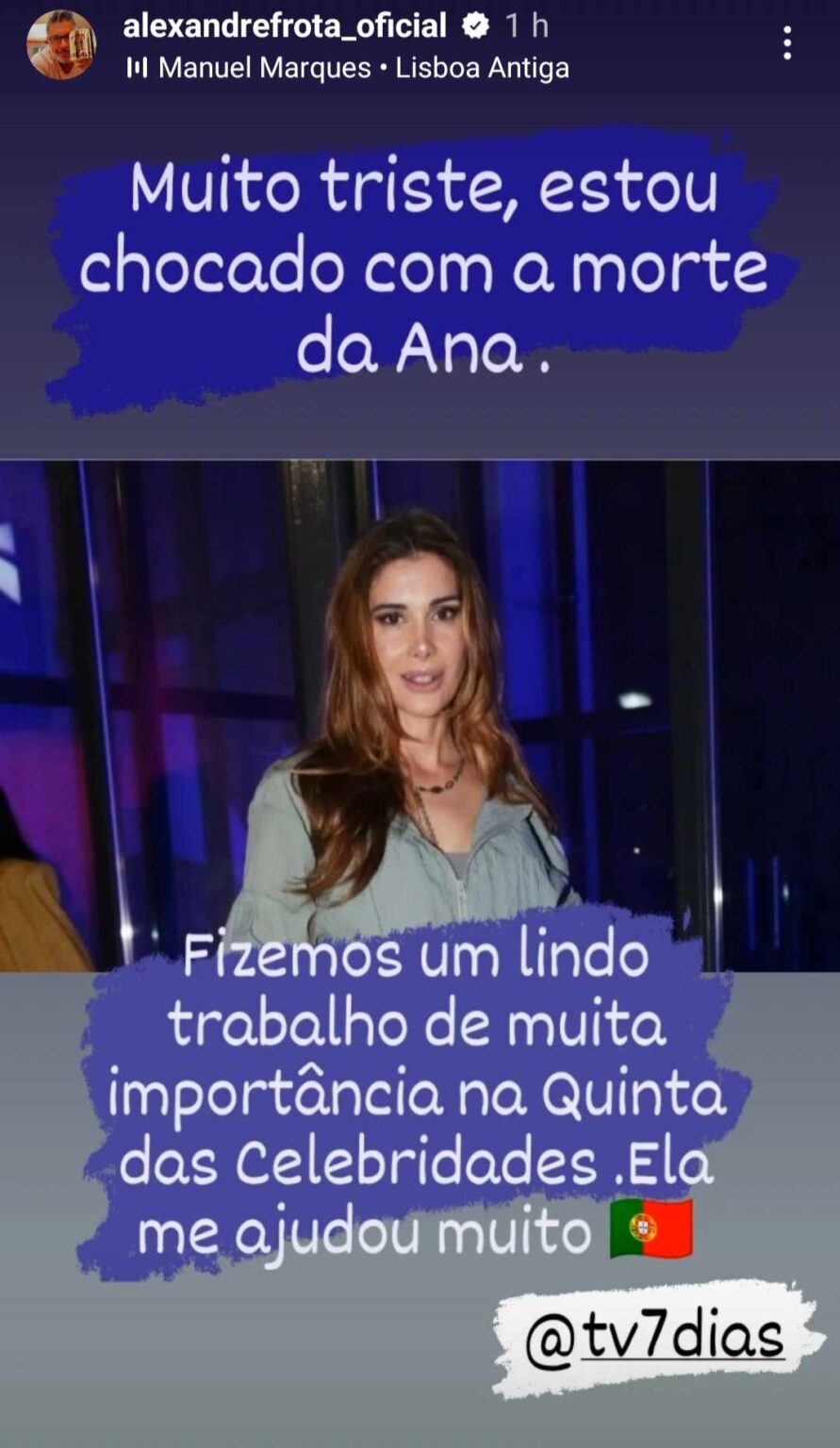 Foram namorados! Alexandre Frota em choque com a morte de Ana Afonso
