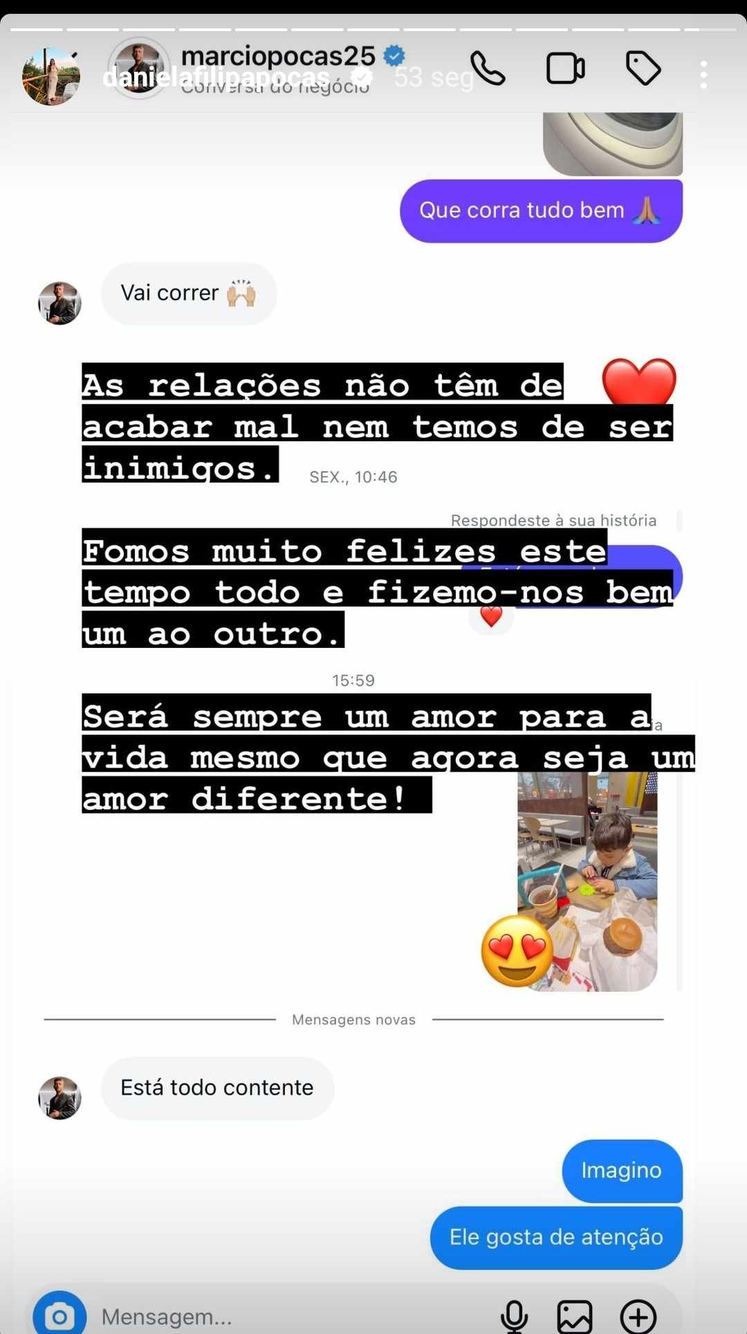 Daniela Filipa mostra provas de um divórcio 'a bem'