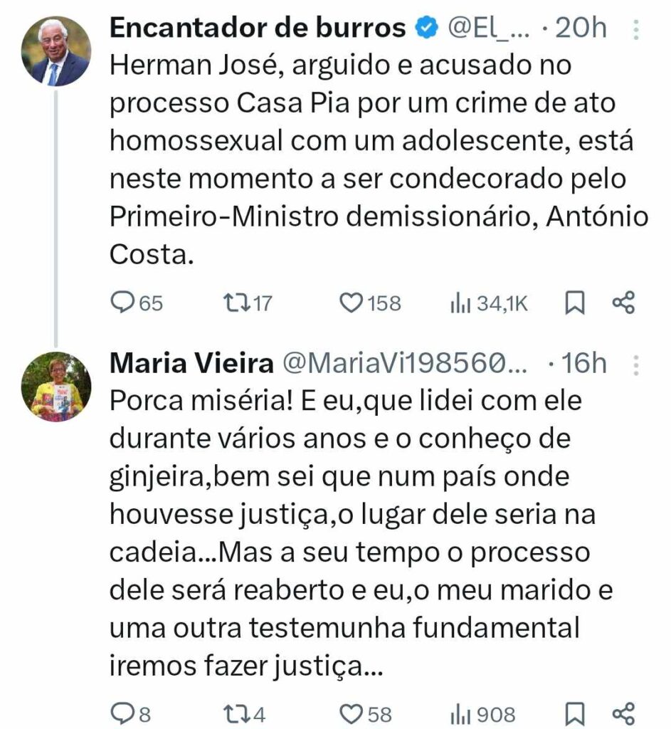 Maria Vieira quer vingar-se de Herman José: "o lugar dele seria na cadeia"