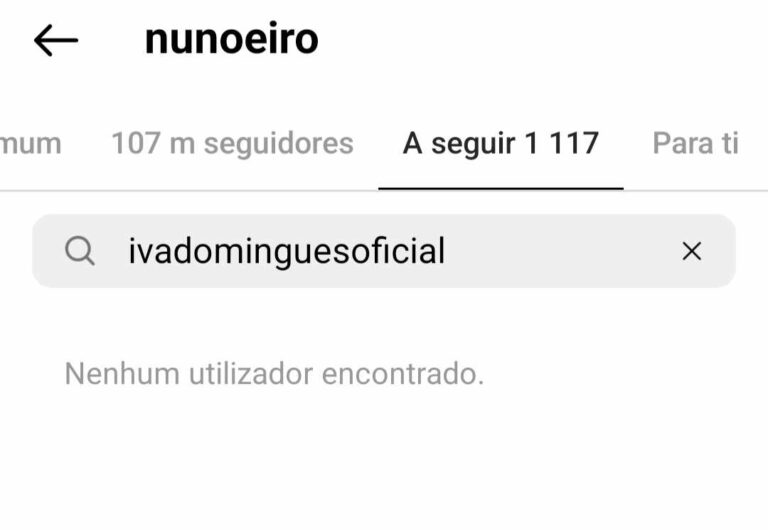 Iva Domingues e Nuno Eiró de costas voltadas?