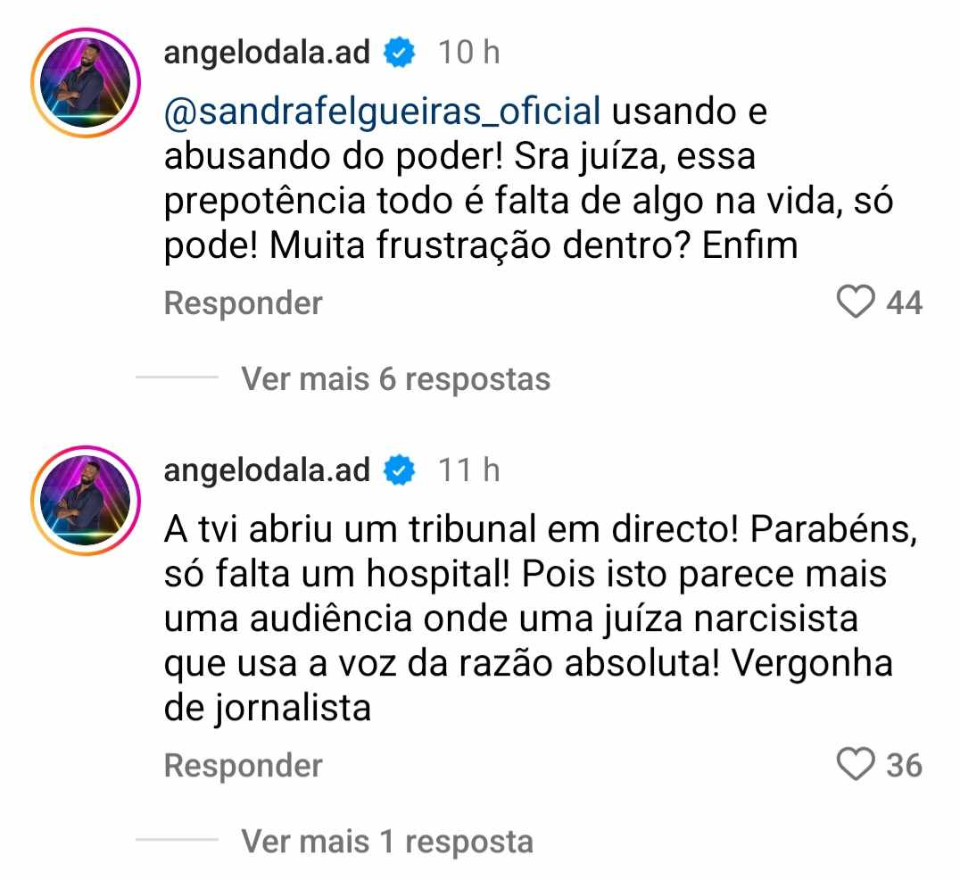 Ângelo Dala arrasa Sandra Felgueiras após entrevista a José Castelo ...