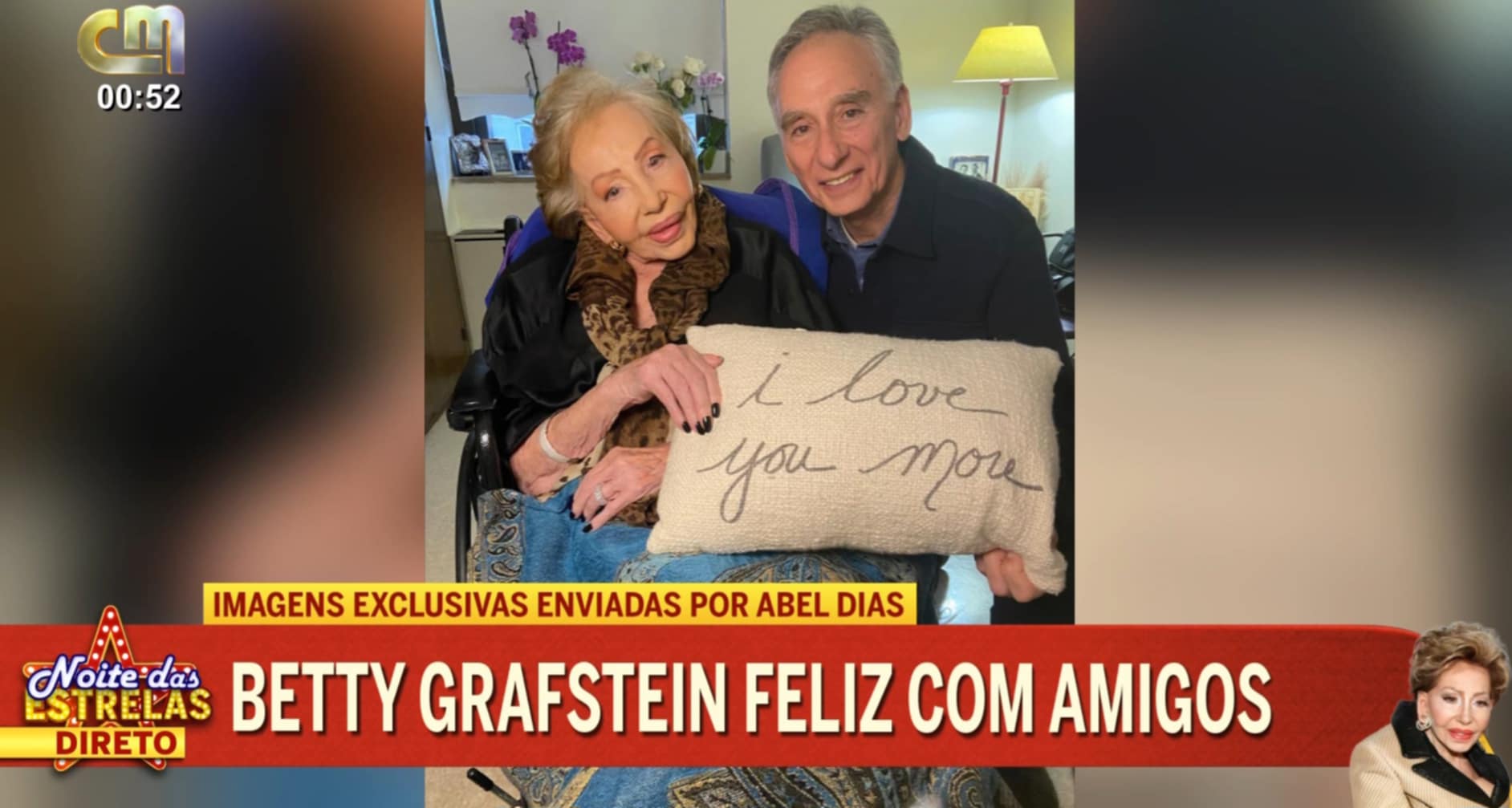 Reveladas novas imagens de Betty Grafstein - Noite das Estrelas
