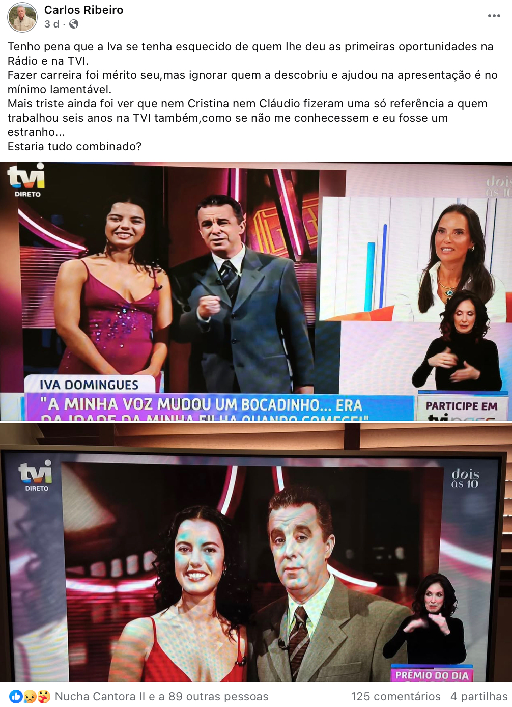 Cristina Ferreira e Cláudio Ramos envolvidos na polémica entre Iva ...