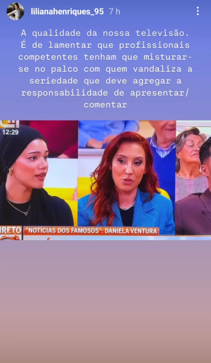 Ex-Big Brother reage ao barraco entre Catarina Miranda e Daniela ...